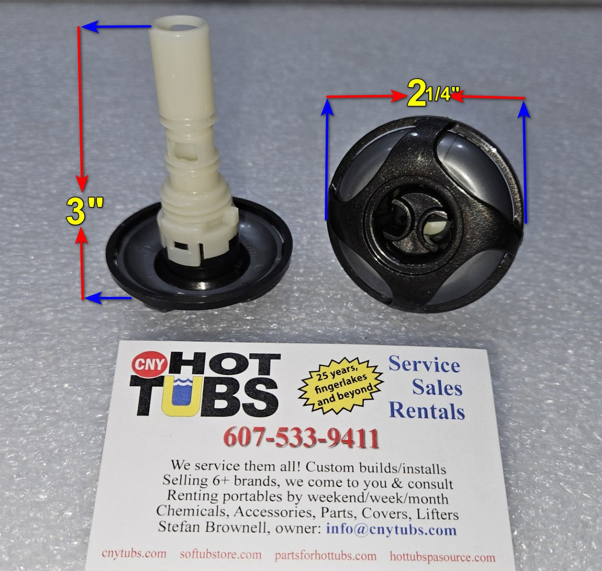 Waterway Cluster Storm thread-in spinner jet, SS Shuriken face – Hot ...