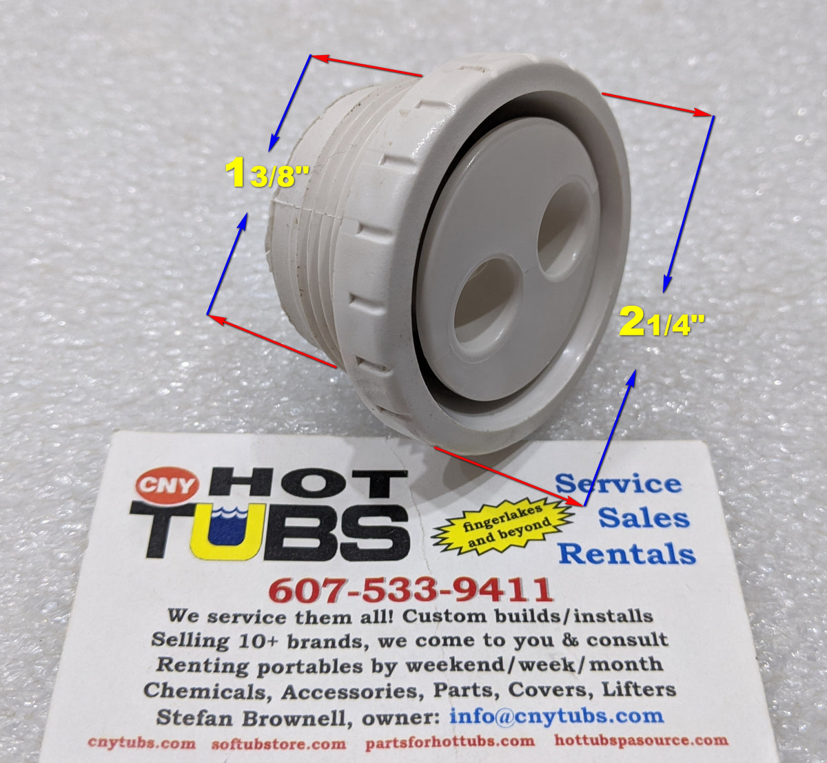 Waterway Eyeball Spinner Jet 1-1/2" thd – Hot Tub Spa Source