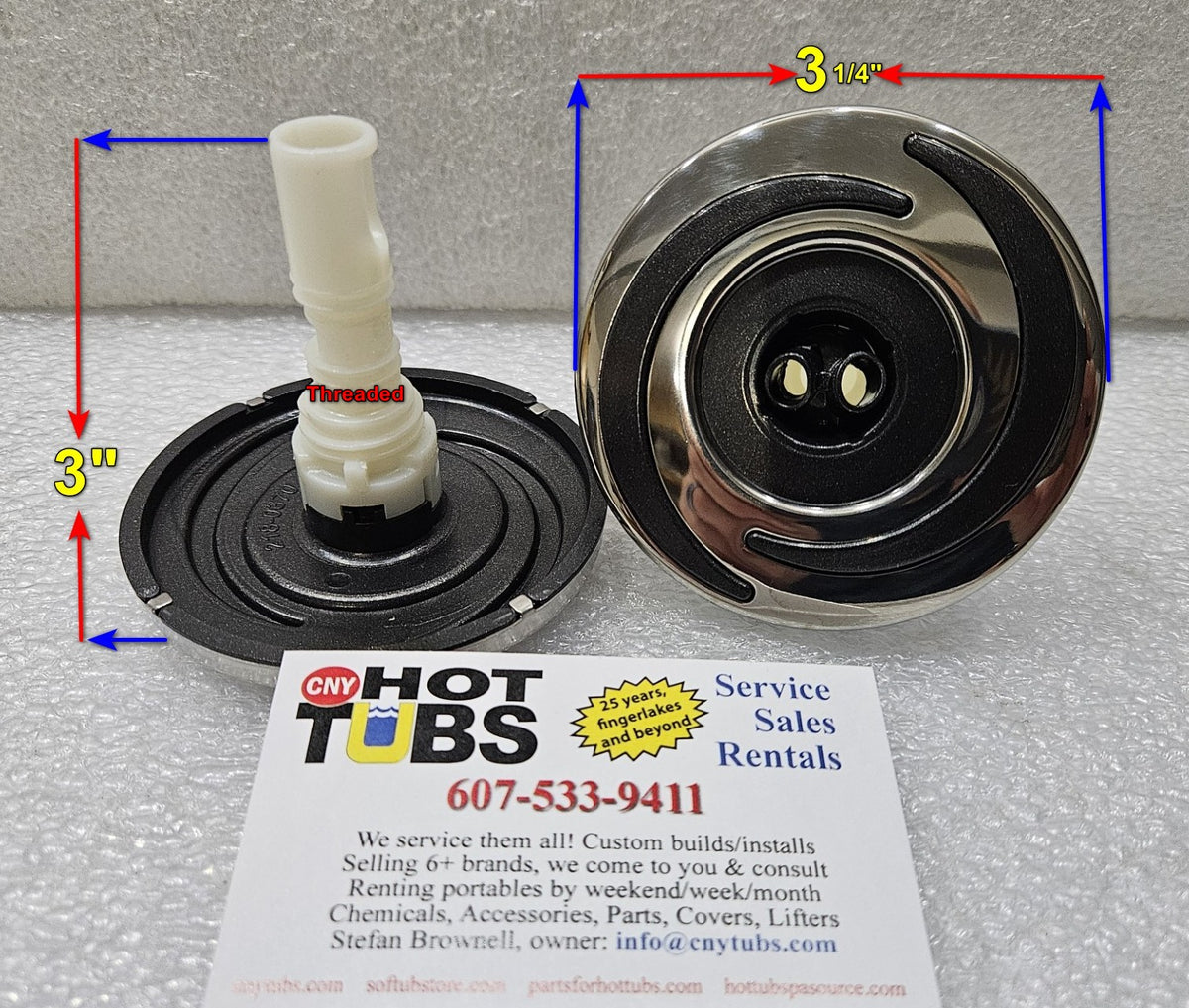 Waterway Cluster Storm Thread-in roto jet, SS Halo large face – Hot Tub ...