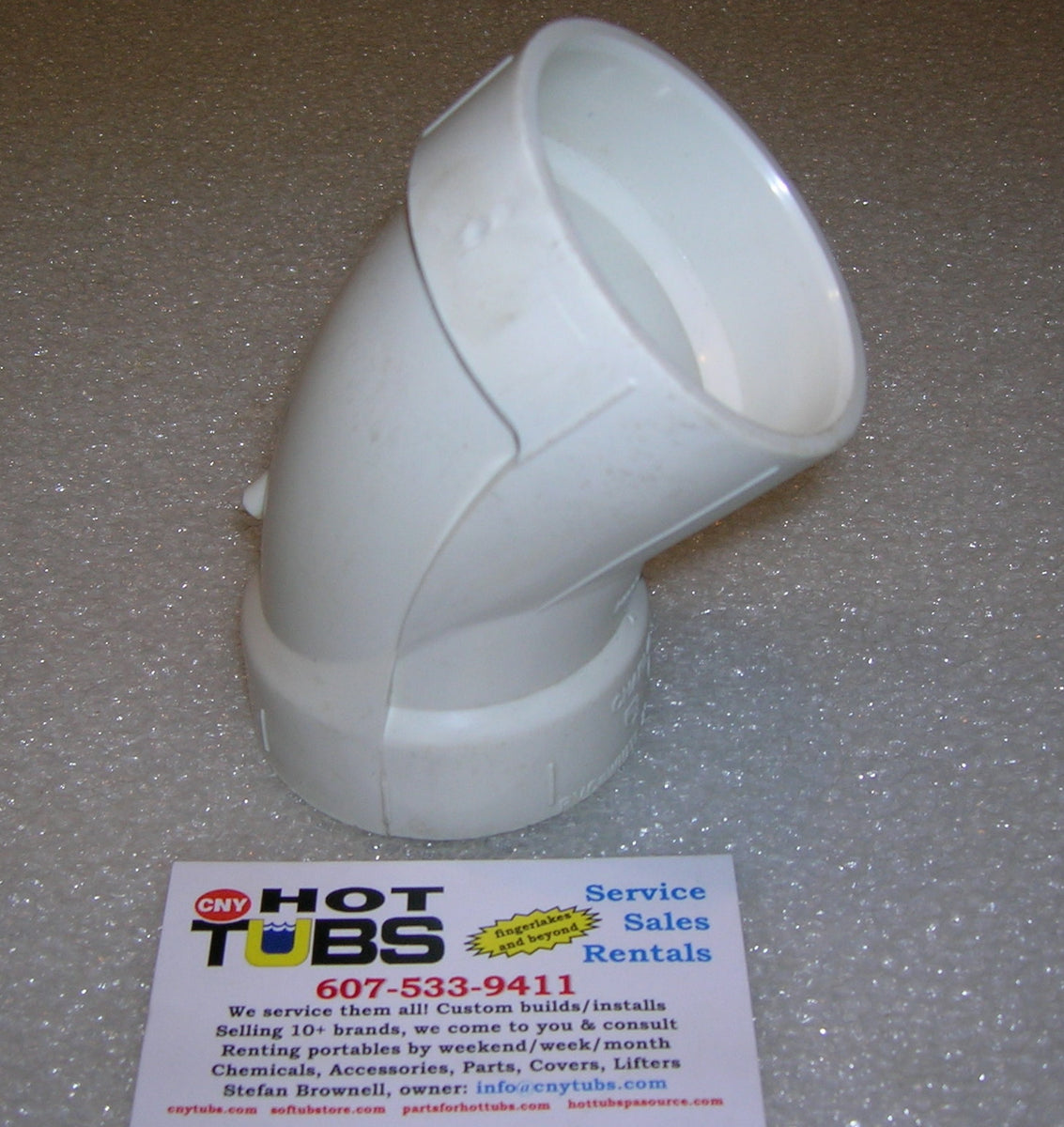 2" PVC Sweep 45 degree, COMPACT – Hot Tub Spa Source