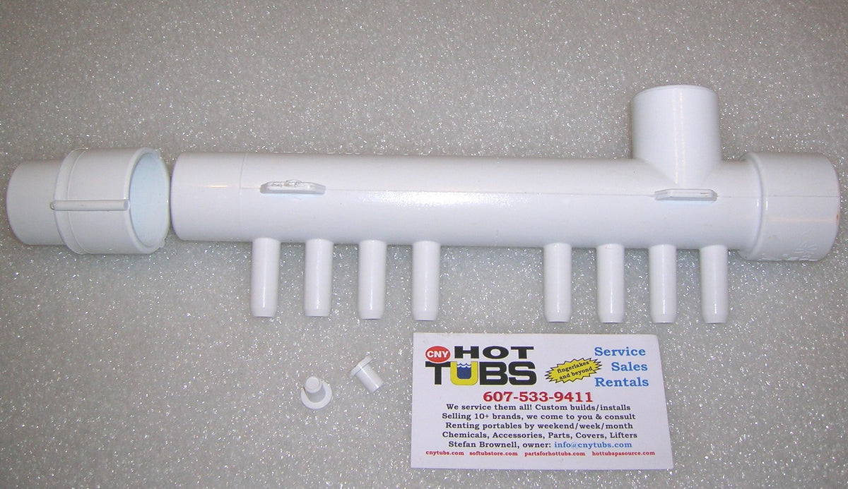 T-Shape PVC 8 Port Air Manifold – Hot Tub Spa Source