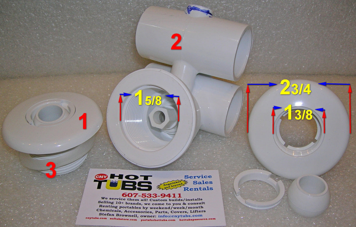 Hydro Air Micro Spa Jet Complete – Hot Tub Spa Source