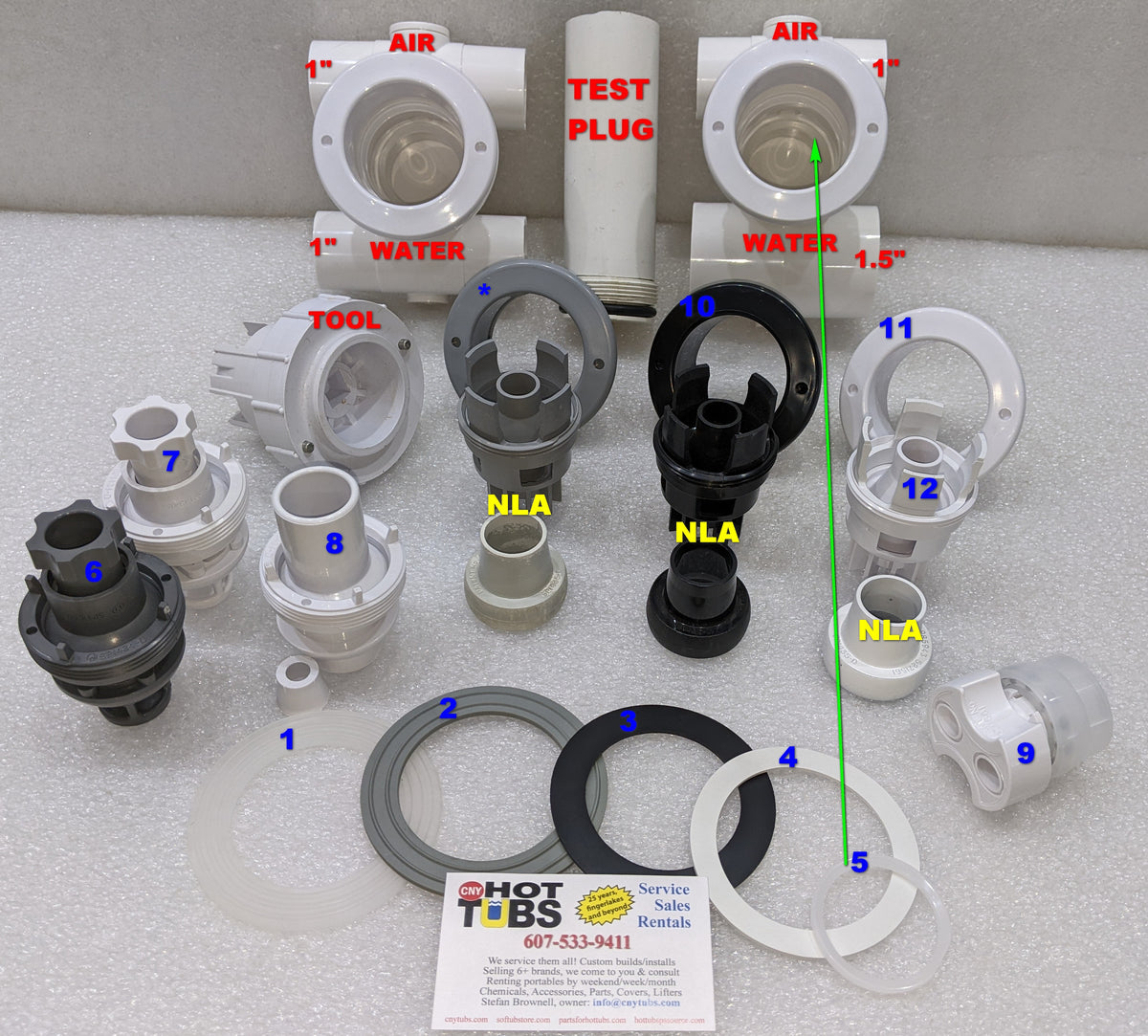 Hayward Jet Air III - PARTS - READ INFO - – Hot Tub Spa Source